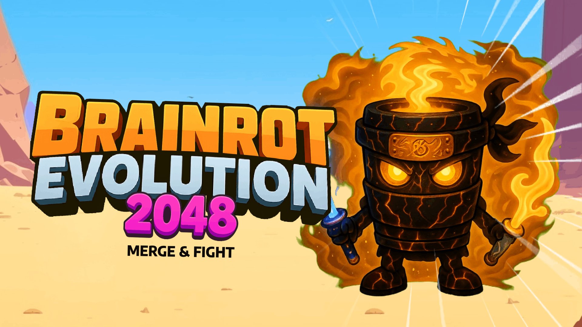 Brainrot Evolution: 2048 Merge Fight 🕹️ Juega en CrazyGames