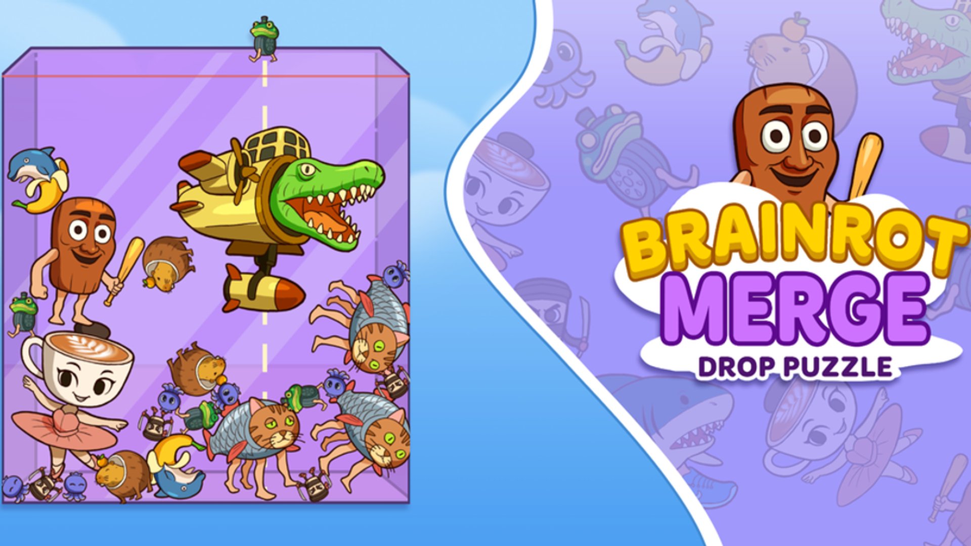 Brainrot Merge: Drop Puzzle 🕹️ Mainkan di CrazyGames