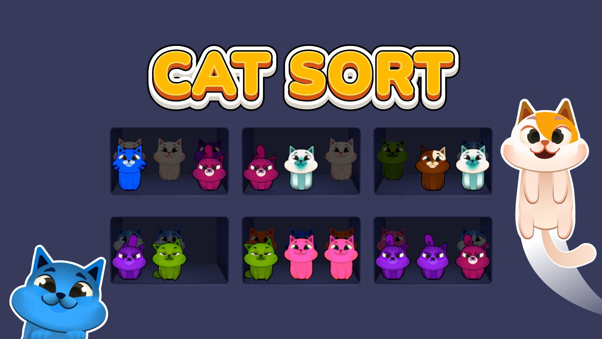 Cat Sort 🕹️ Play on CrazyGames