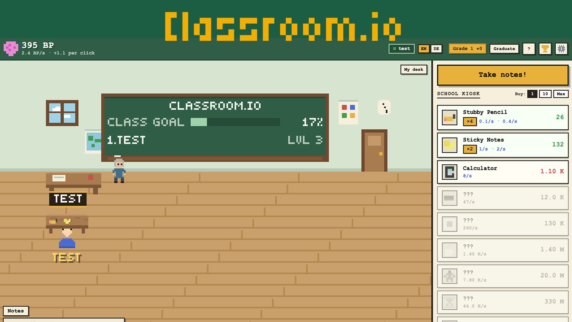 Classroom.io 🕹️ Play on CrazyGames