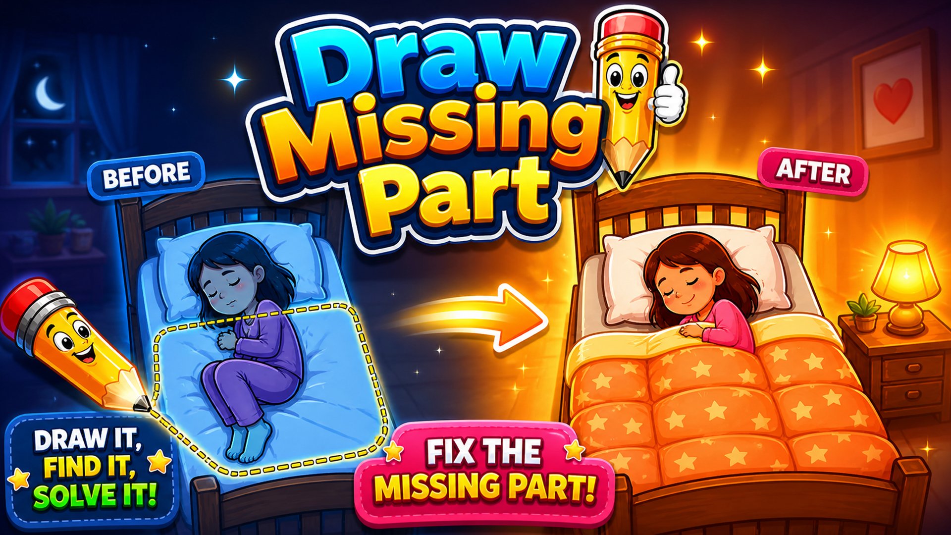 Draw Missing Part | DOP Puzzle 🕹️ Play on CrazyGames