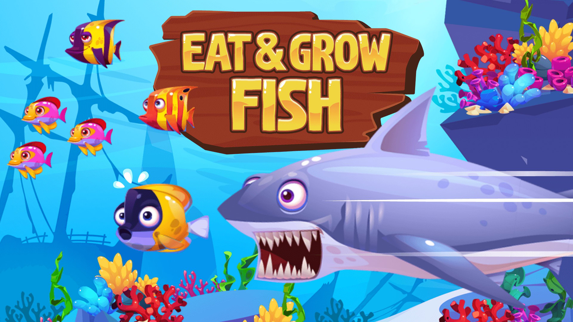 Eat & Grow Fish 🕹️ Play on CrazyGames