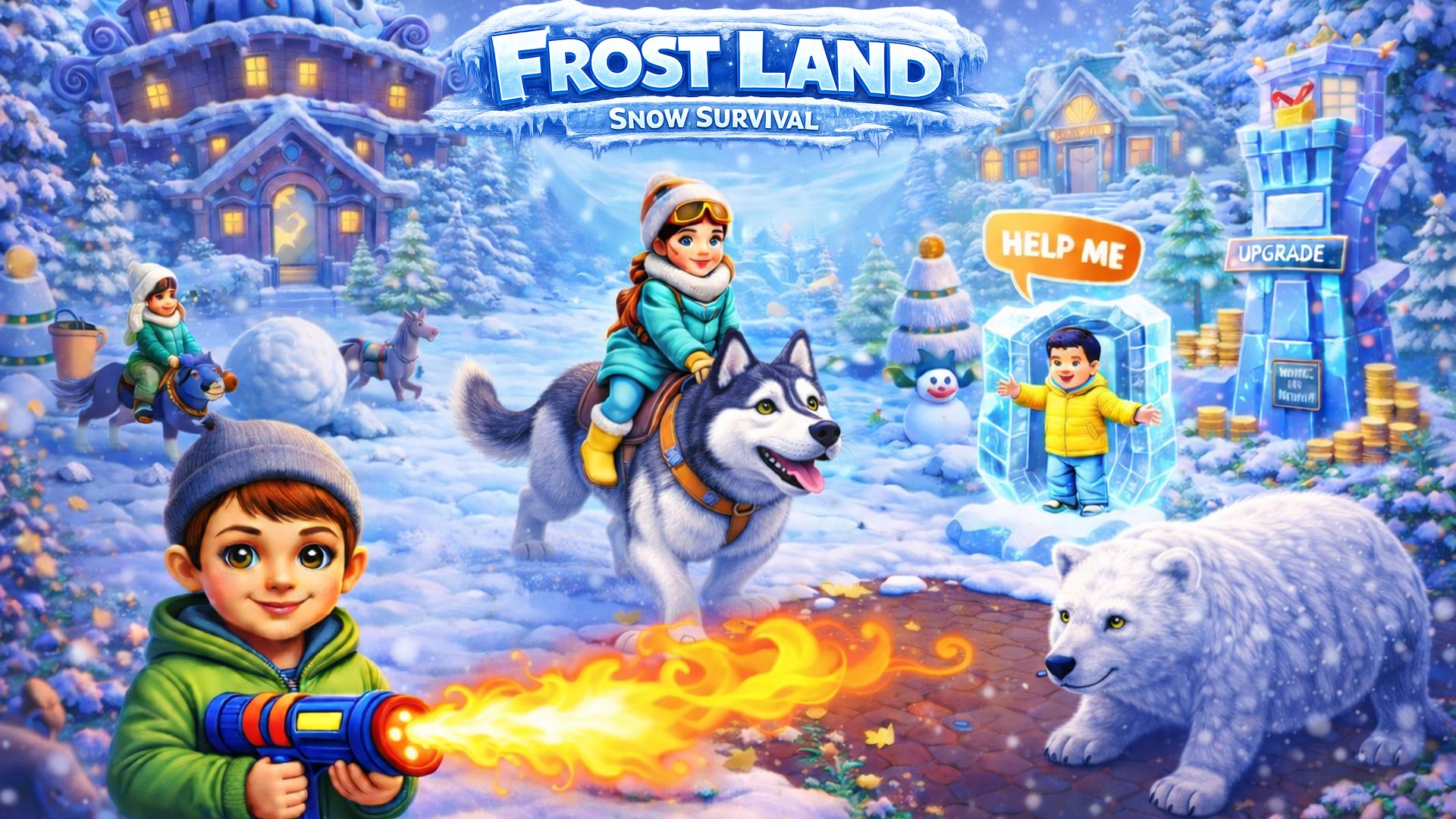 Frost Land - Snow Survival 🕹️ Mainkan di CrazyGames
