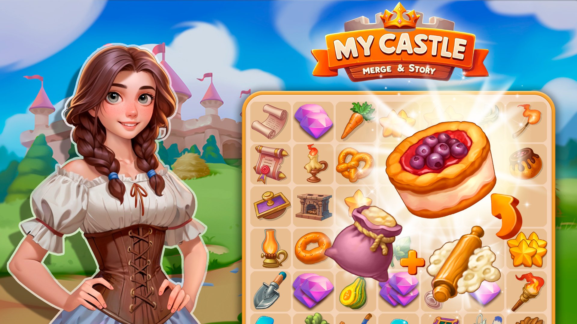 My Castle: Merge & Story 🕹️ Play on CrazyGames
