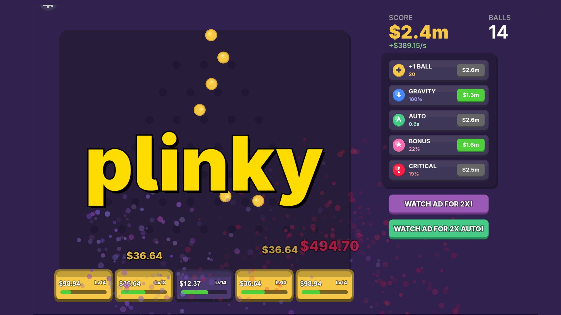 Plinky 🕹️ Play on CrazyGames