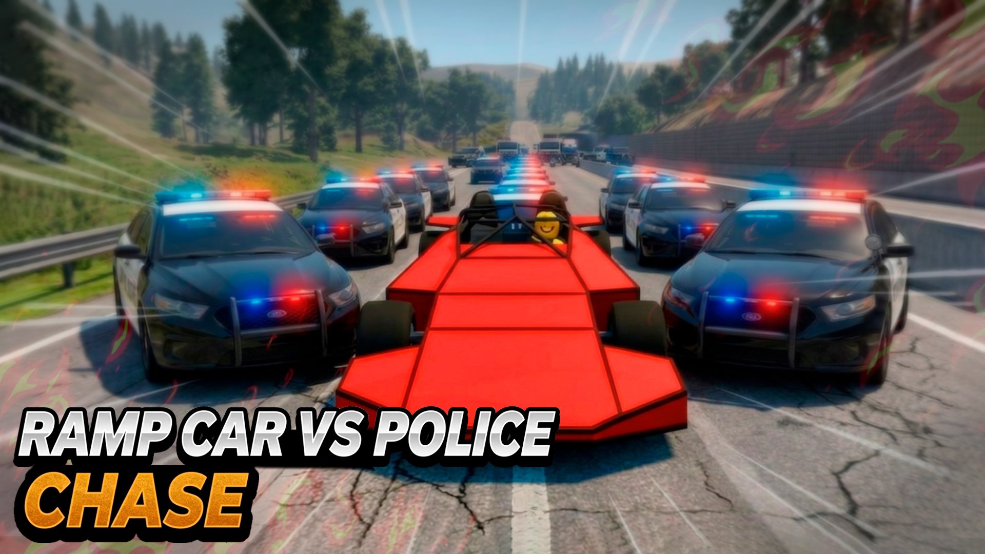 العب 🕹️ Ramp Car VS Police: CHASE على كريزي جيمز